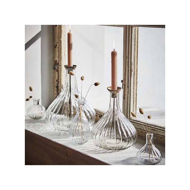 Mini vase soliflore en verre rétro | Scandimag Déco